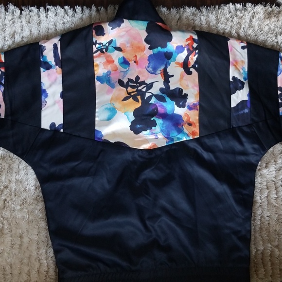 adidas | Jackets & Coats | Nwt Adidas Multi Color Print Zip Up Jacket ...